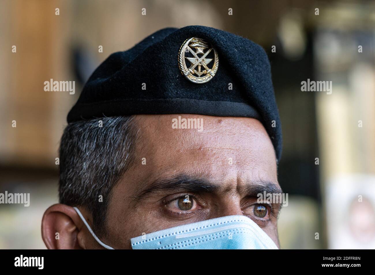French and Lebanese soldiers cleaned the Charles Helou bus station ...