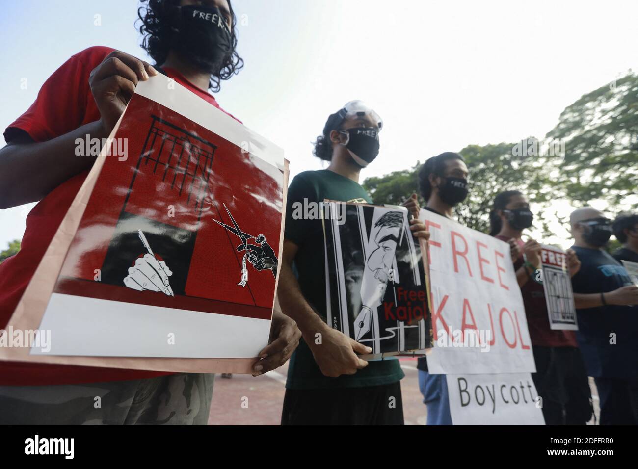 Artists and activists from different arena join in a protest demanding ...