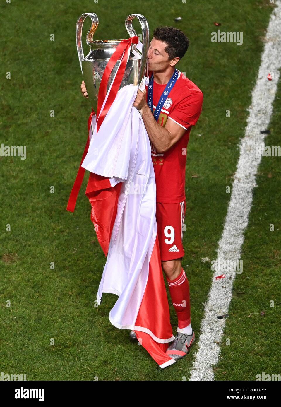 Handout. Editorial Use Only. Robert Lewandowski of FC Bayern Munich ...