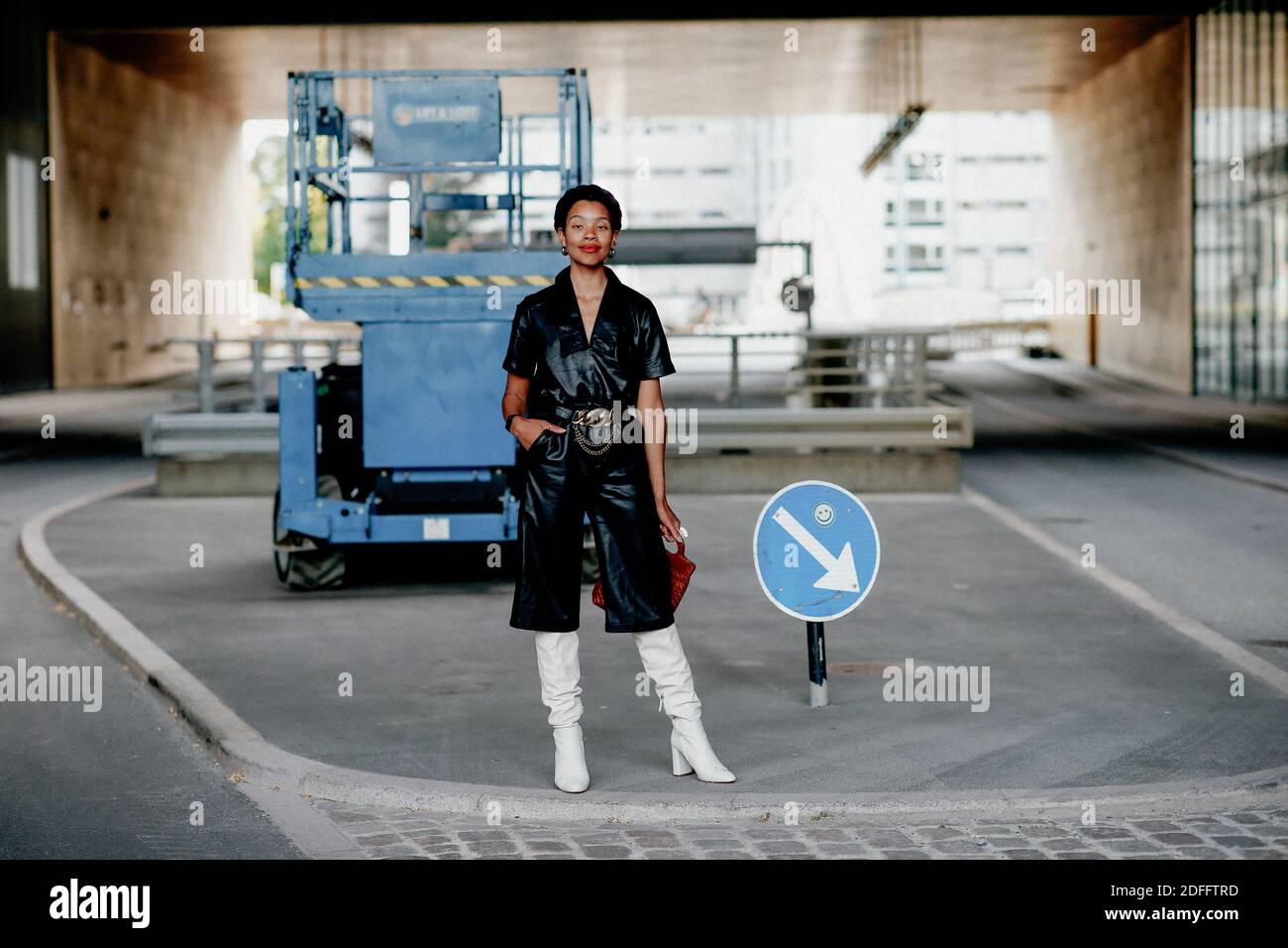 Street style, Sara Flaaen arriving at Henrick Vibskov Spring Summer ...