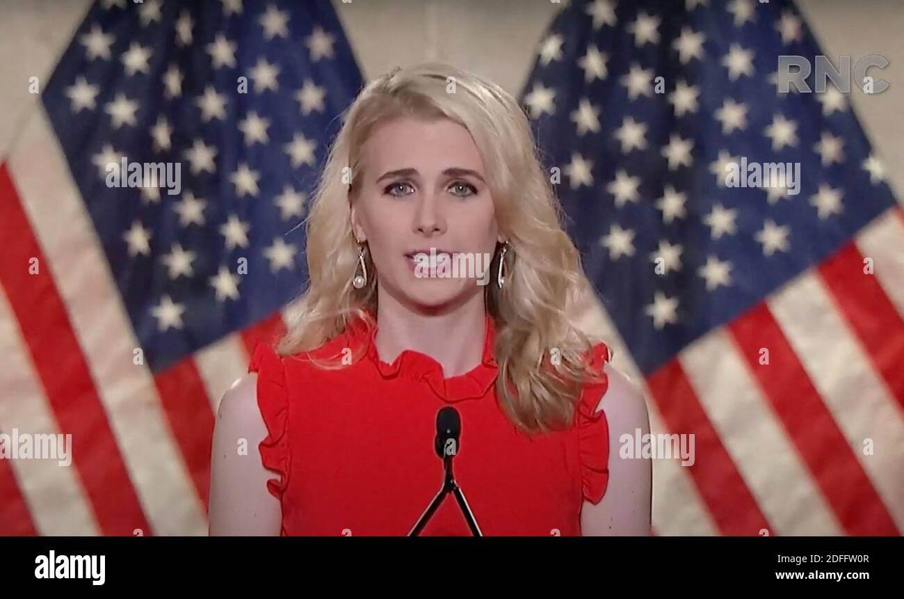 In this image from the Republican National Convention video feed ...