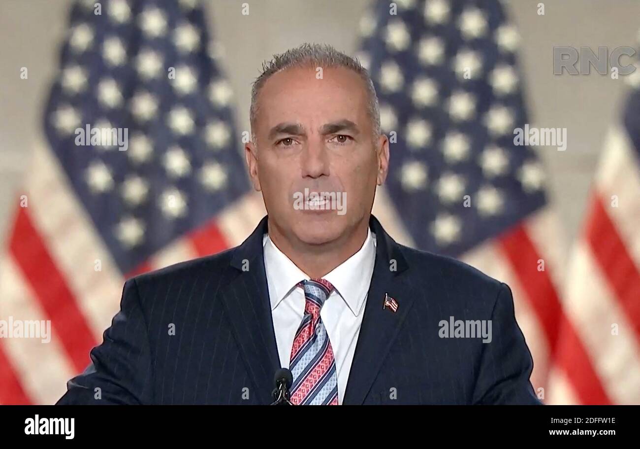 In this image from the Republican National Convention video feed ...