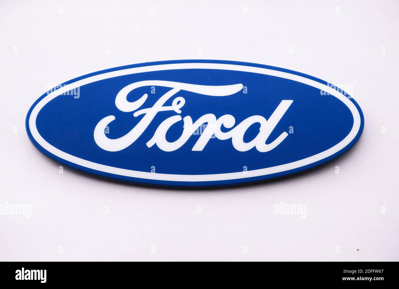 A shop sign of Ford on August 24 2020 in Saint-Nazaire France. Photo by ...
