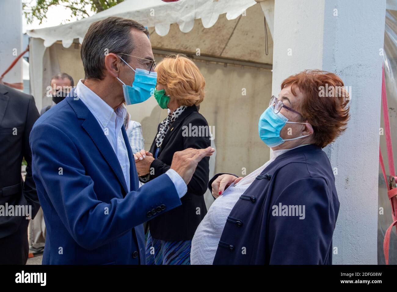 French Senator Bruno Retailleau attending Les Republicains (LR) right ...
