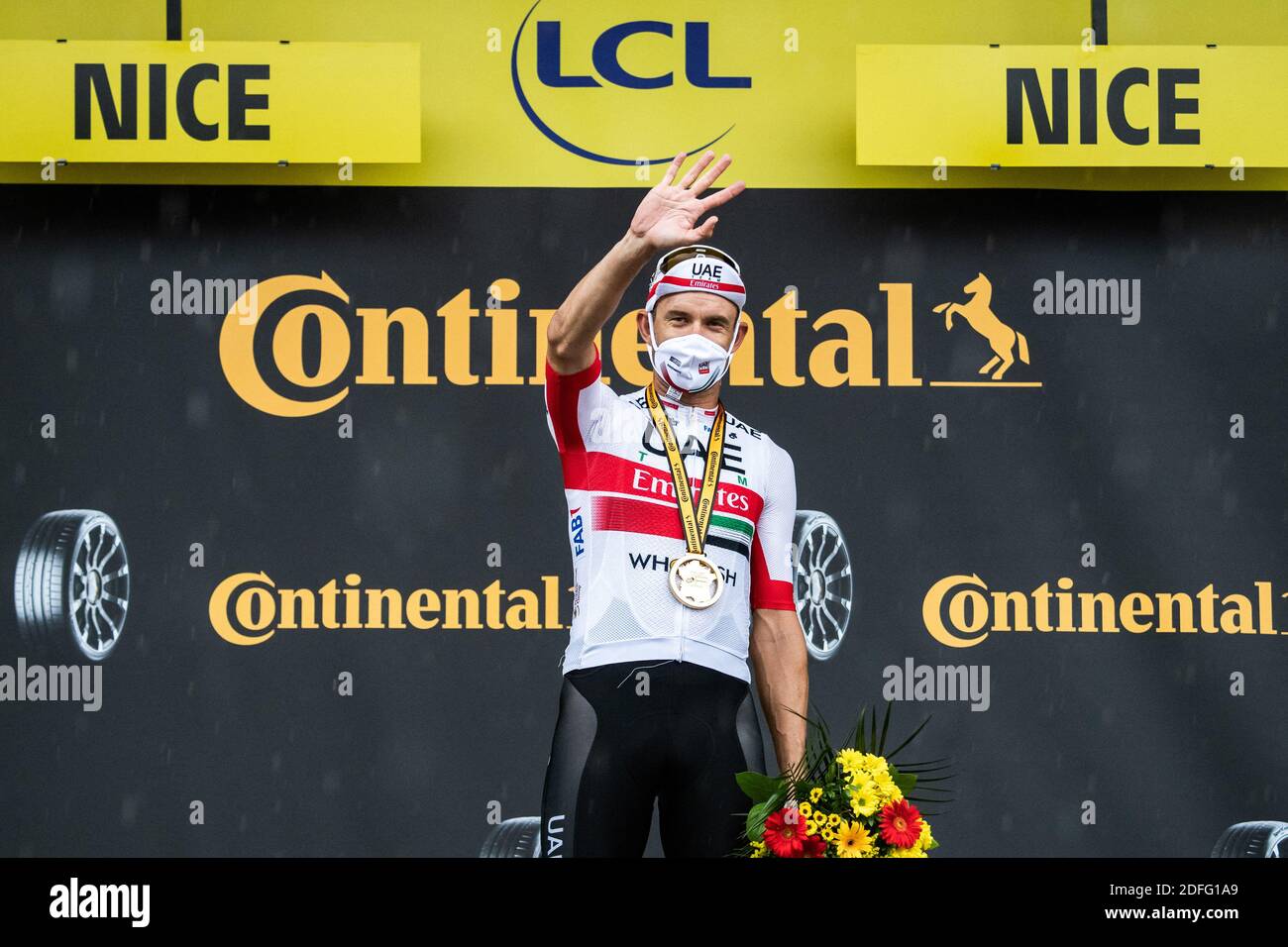 Handout. Winner of the first stage Alexander KRISTOFF (UAE TEAM ...