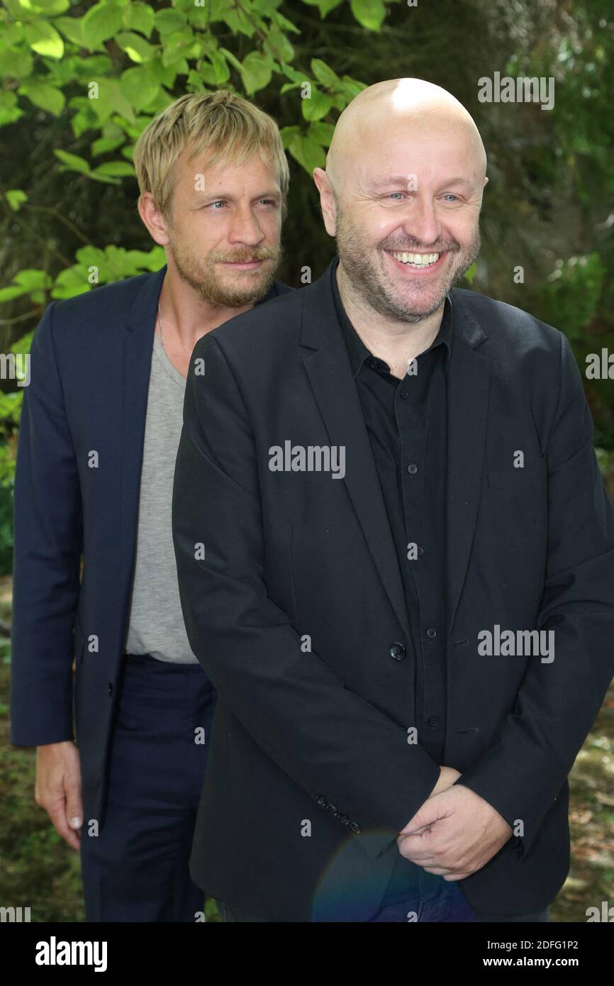 Jeremie Renier and Stephan Streker seen at the L'Ennemi photocall as ...