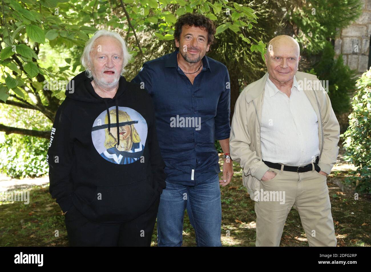 Niels Arestrup, Patrick Bruel and Bernard Stora seen at the Villa ...