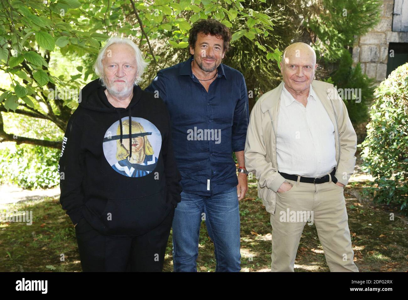 Niels Arestrup, Patrick Bruel and Bernard Stora seen at the Villa ...