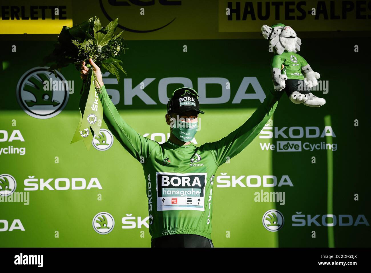 Handout. Peter SAGAN (BORA - HANSGROHE) during the 4th stage of the ...