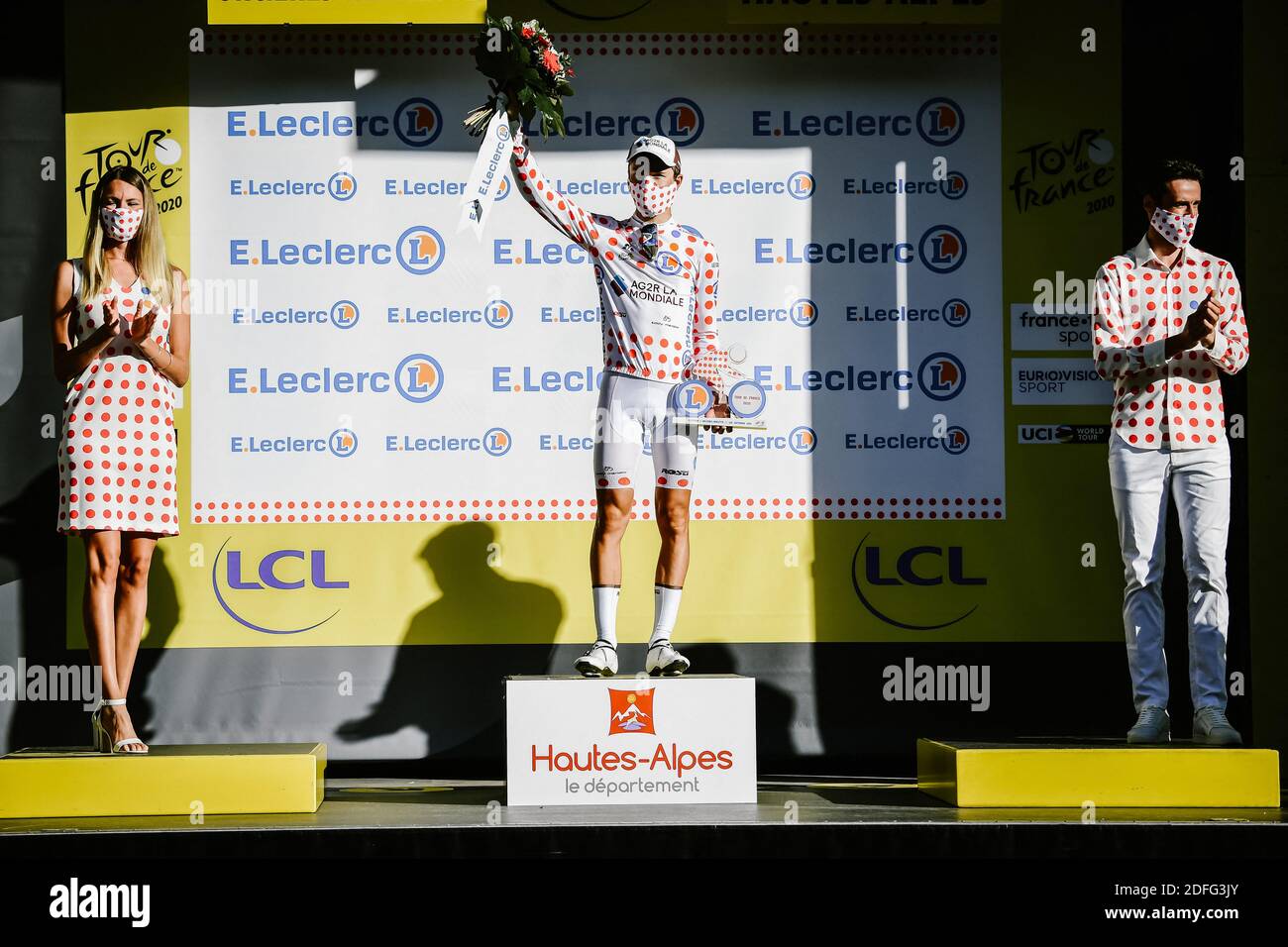 Handout. Benoit COSNEFROY (AG2R LA MONDIALE) during the 4th stage of ...
