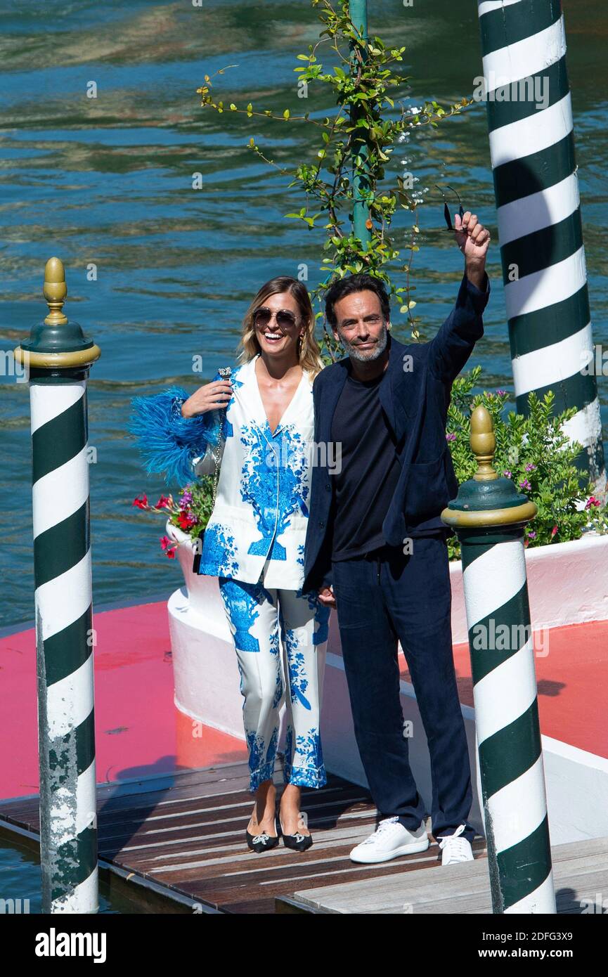Anthony Delon and Sveva Alviti arriving at the Excelsior for the 77th ...
