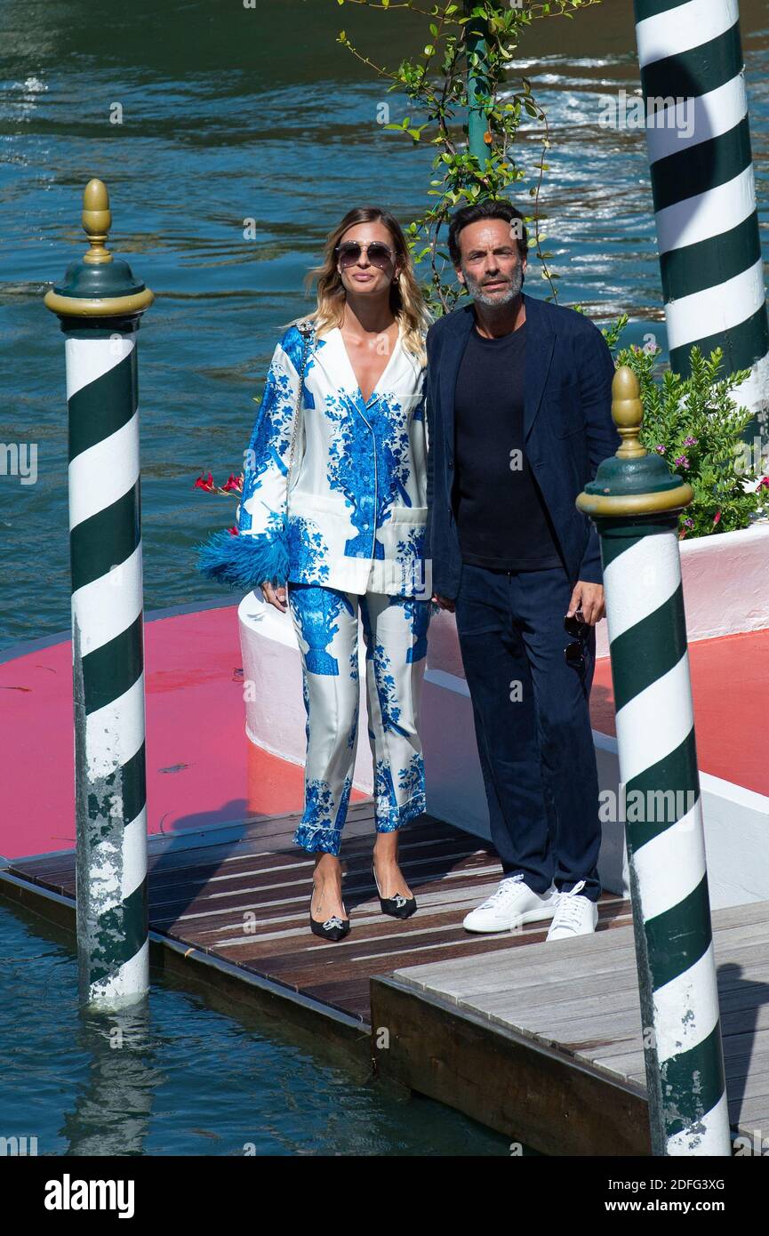 Anthony Delon and Sveva Alviti arriving at the Excelsior for the 77th ...