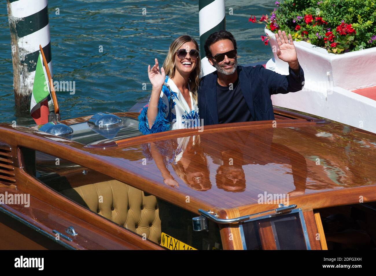 Anthony Delon and Sveva Alviti arriving at the Excelsior for the 77th ...