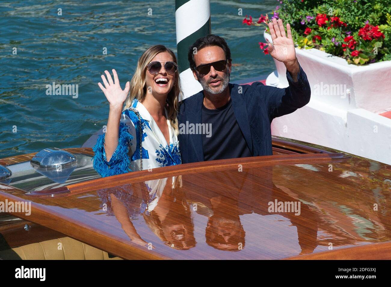 Anthony Delon and Sveva Alviti arriving at the Excelsior for the 77th ...