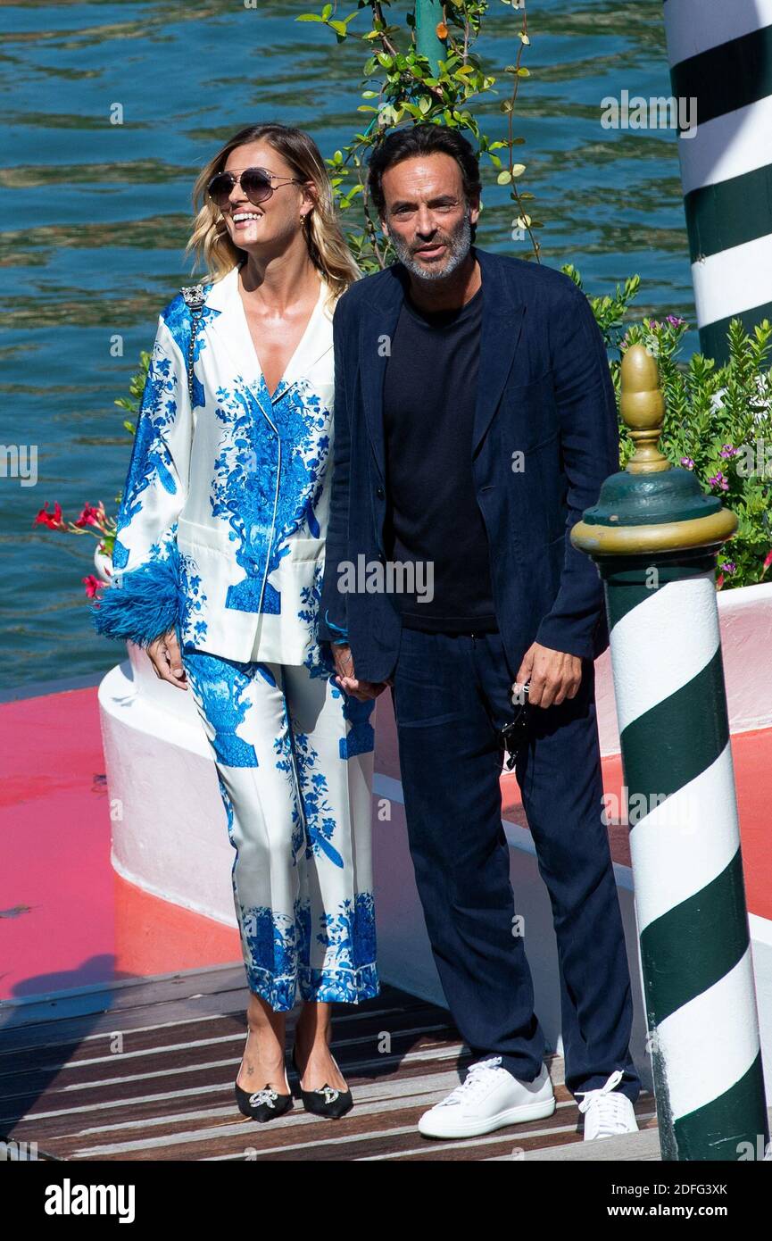 Anthony Delon and Sveva Alviti arriving at the Excelsior for the 77th ...