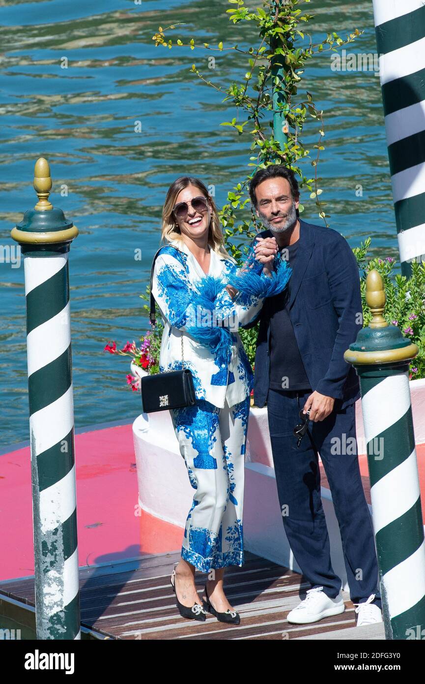 Anthony Delon and Sveva Alviti arriving at the Excelsior for the 77th ...