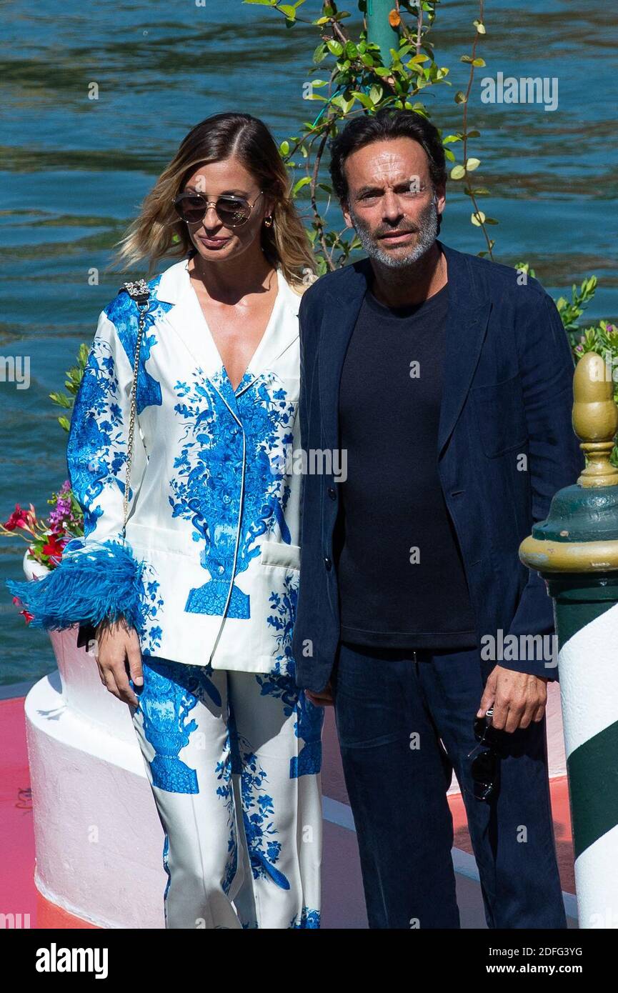 Anthony Delon and Sveva Alviti arriving at the Excelsior for the 77th ...