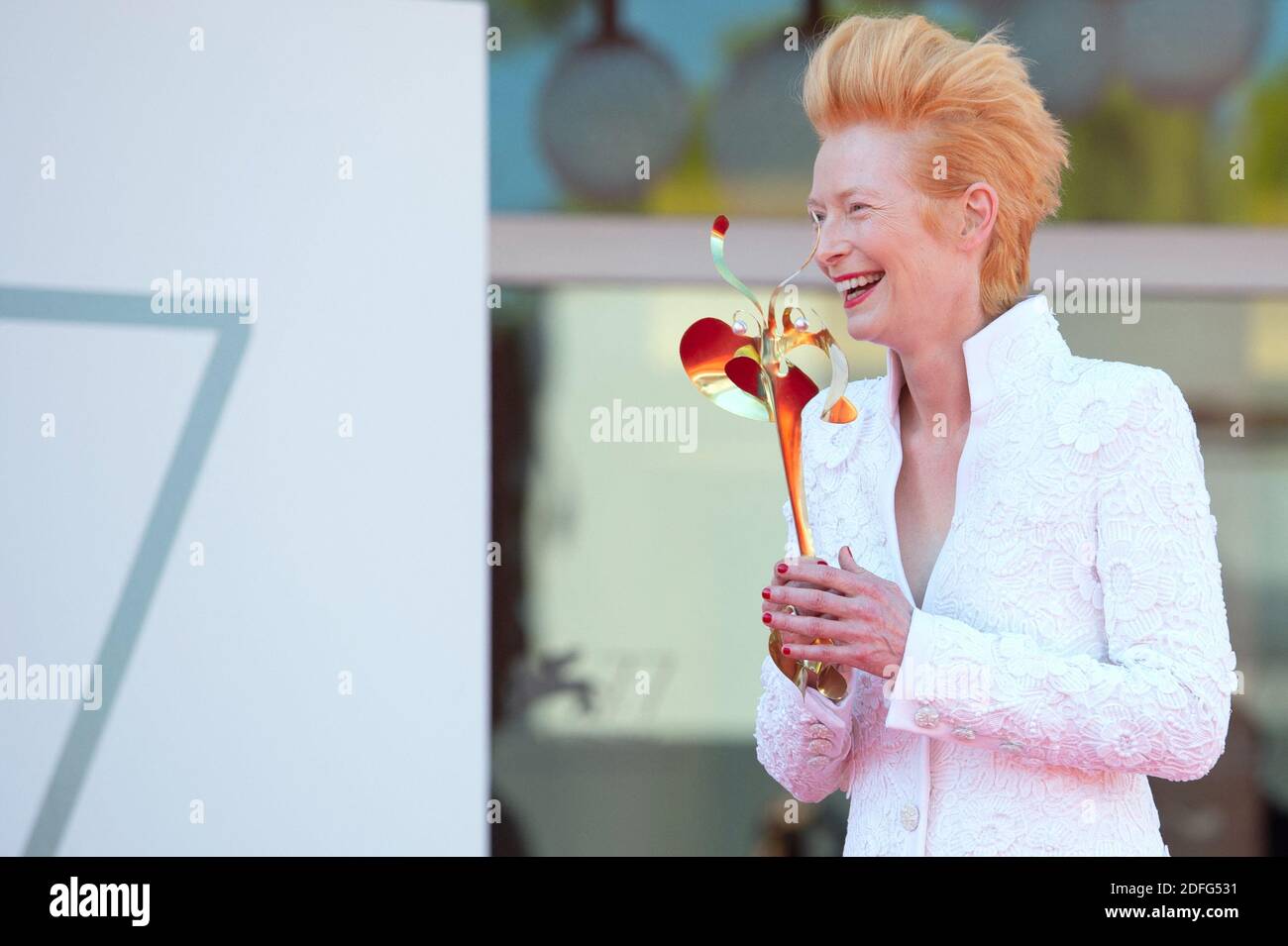 Tilda Swinton attending The Human Voice Premiere as part of the 77th ...