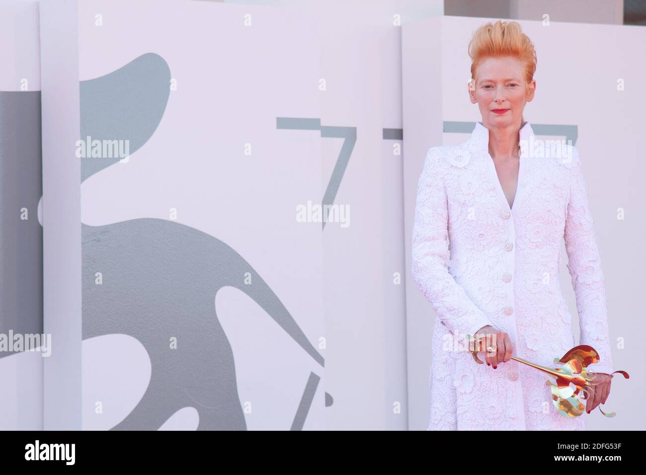 Tilda Swinton attending The Human Voice Premiere as part of the 77th ...