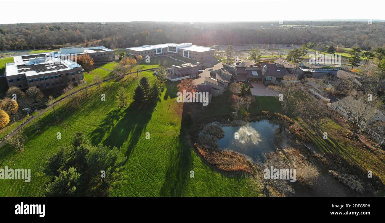 PRINCETON, NJ -14 NOV 2020- Aerial view of the Educational Testing ...