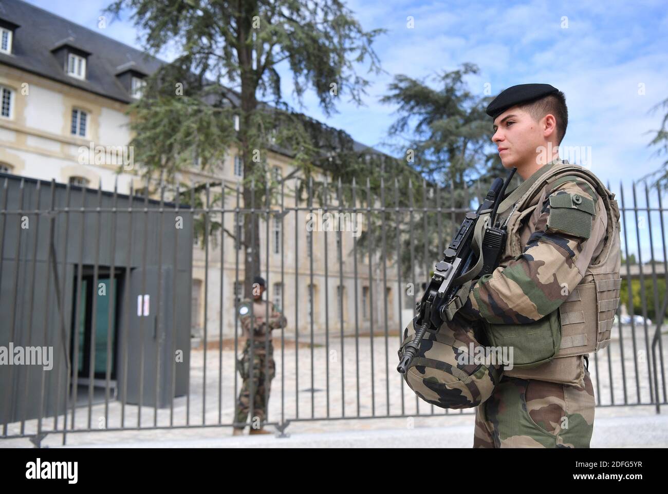 The Saint-Cyr military high school in Saint-Cyr-l'Ecole, Yvelines ...