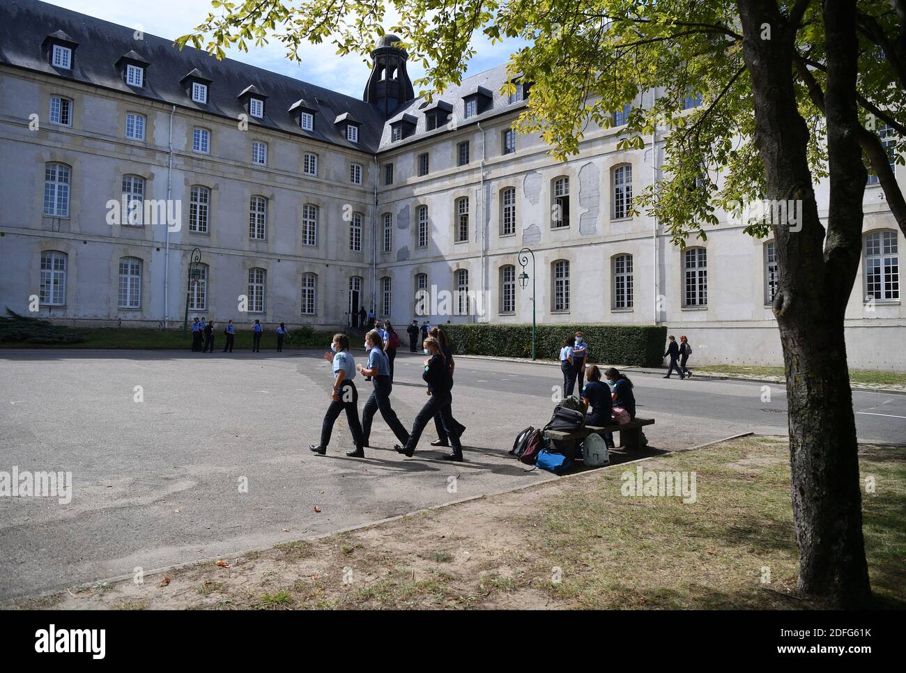 The Saint-Cyr military high school in Saint-Cyr-l'Ecole, Yvelines ...