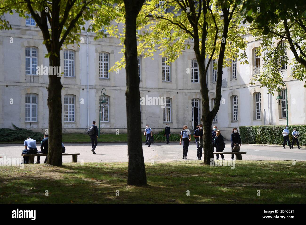 The Saint-Cyr military high school in Saint-Cyr-l'Ecole, Yvelines ...
