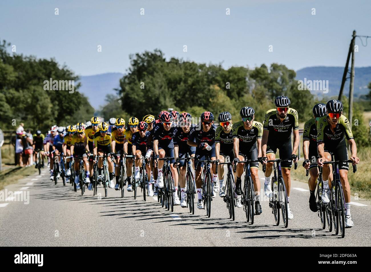 Handout. 5th stage of Tour de France 2020, Le Teil / Mont Aigoual in ...
