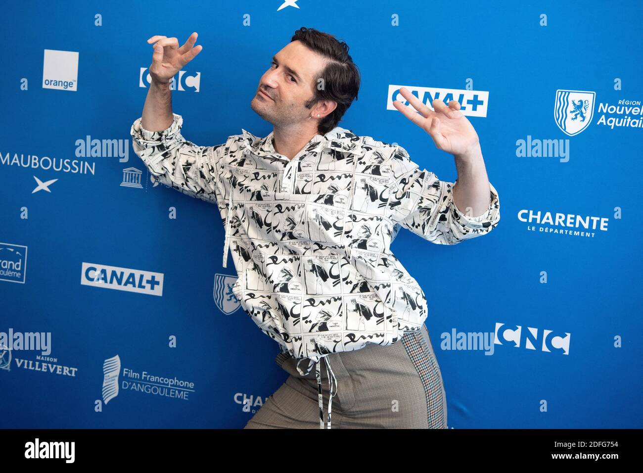 Nicolas Maury attends the 10 %, Photocall during the13th Angouleme ...