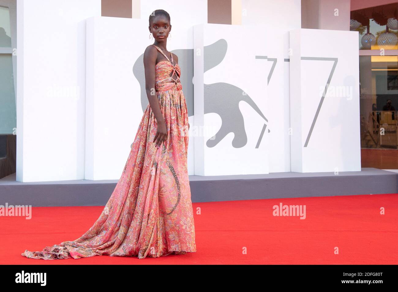 Maty Fall Diba attending the Padrenostro Premiere as part of the 77th ...