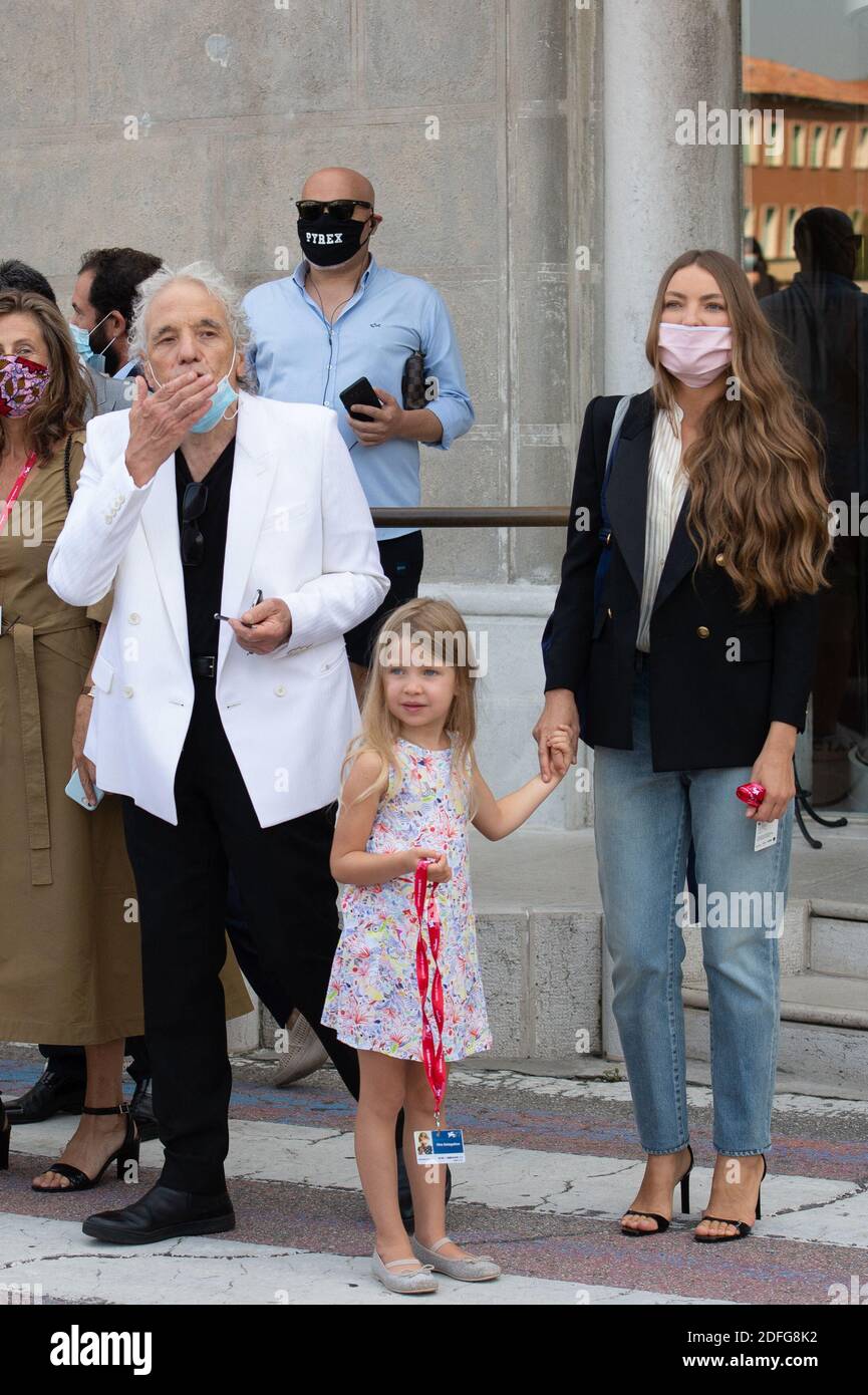 Abel Ferrara, Anna Ferrara and Christina Chiriac arriving at the ...