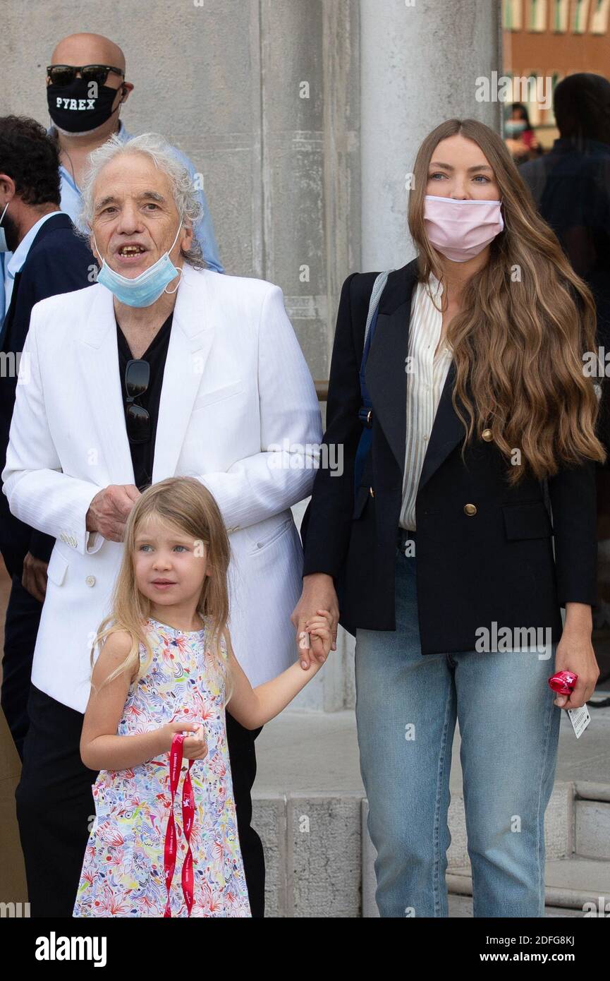 Abel Ferrara, Anna Ferrara and Christina Chiriac arriving at the ...