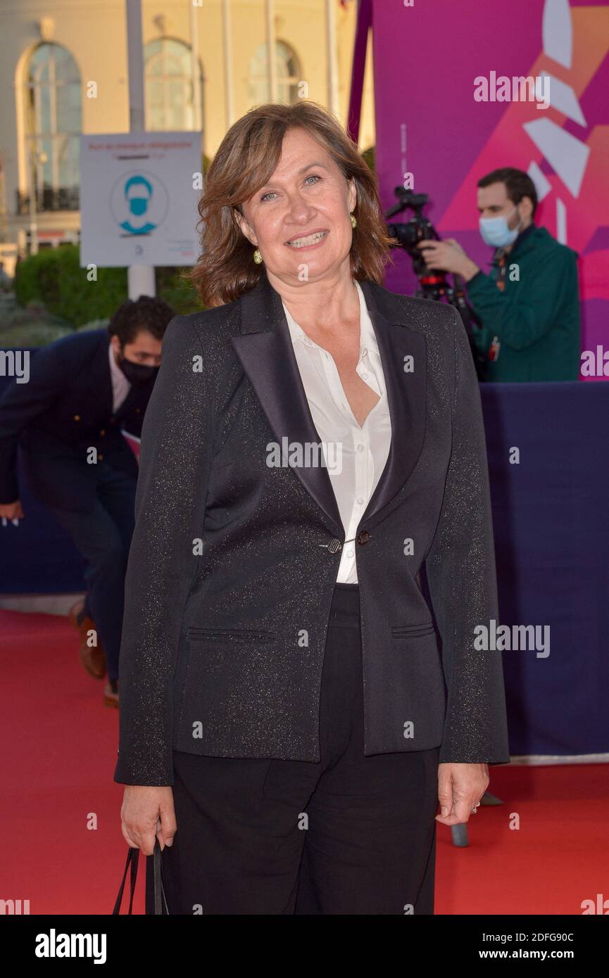 Anne Le Ny attending the screening of the movie The Professor And The ...