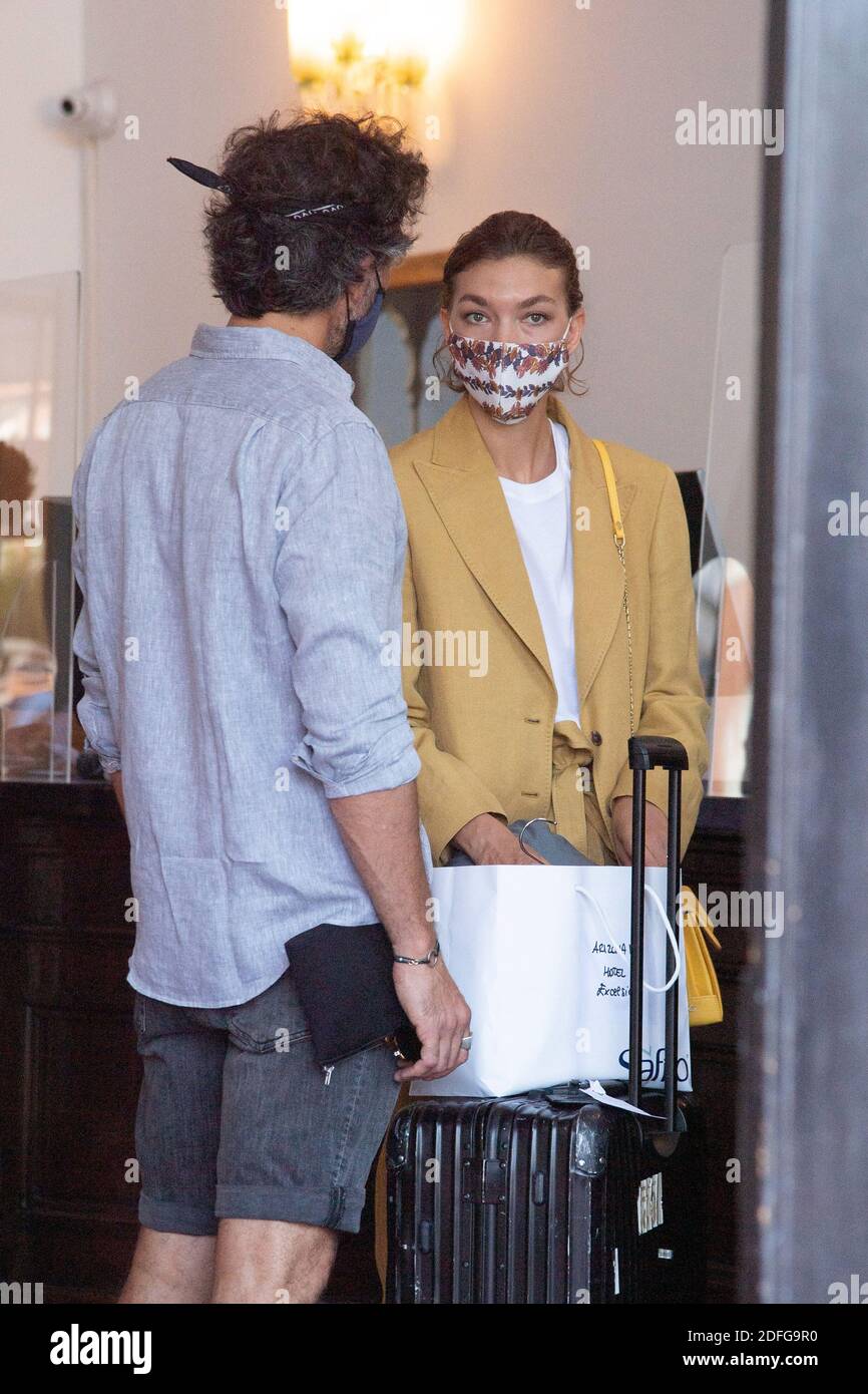 Arizona Muse and husband Boniface Verney-Carron arriving at the ...