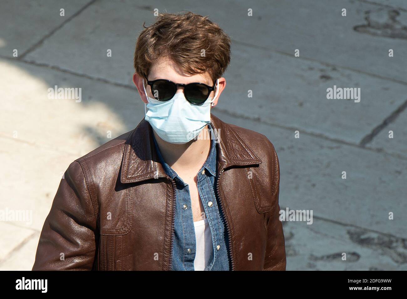 Anthony Bajon arriving at the Excelsior as part of the 77th Venice Film ...