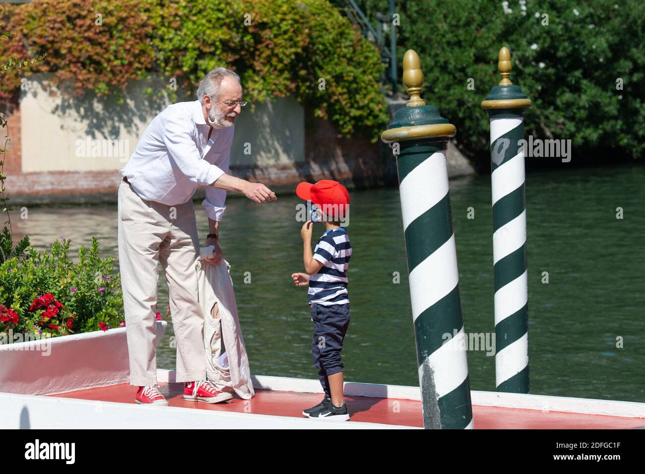 Uberto Pasolini and Daniel Lamont arriving at the Excelsior as part of ...