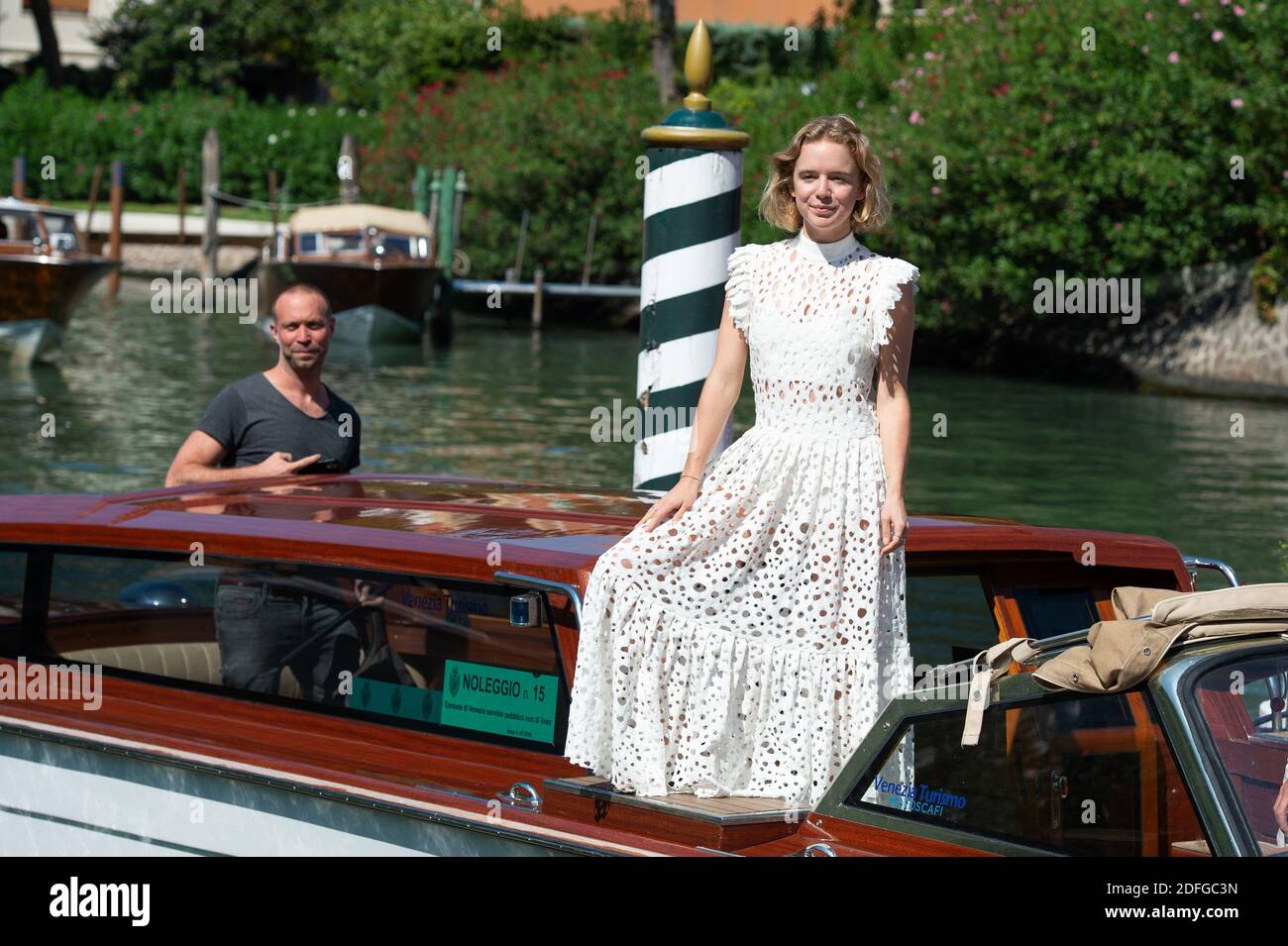 Naian Gonzalez Norvind arriving at the Excelsior as part of the 77th ...