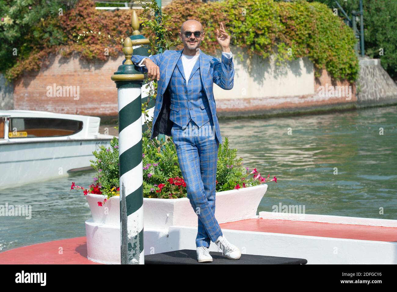 Enzo Miccio arriving at the Excelsior as part of the 77th Venice Film ...