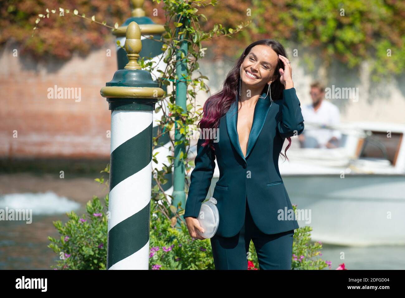Eleonora Petrella arriving at the Excelsior as part of the 77th Venice ...