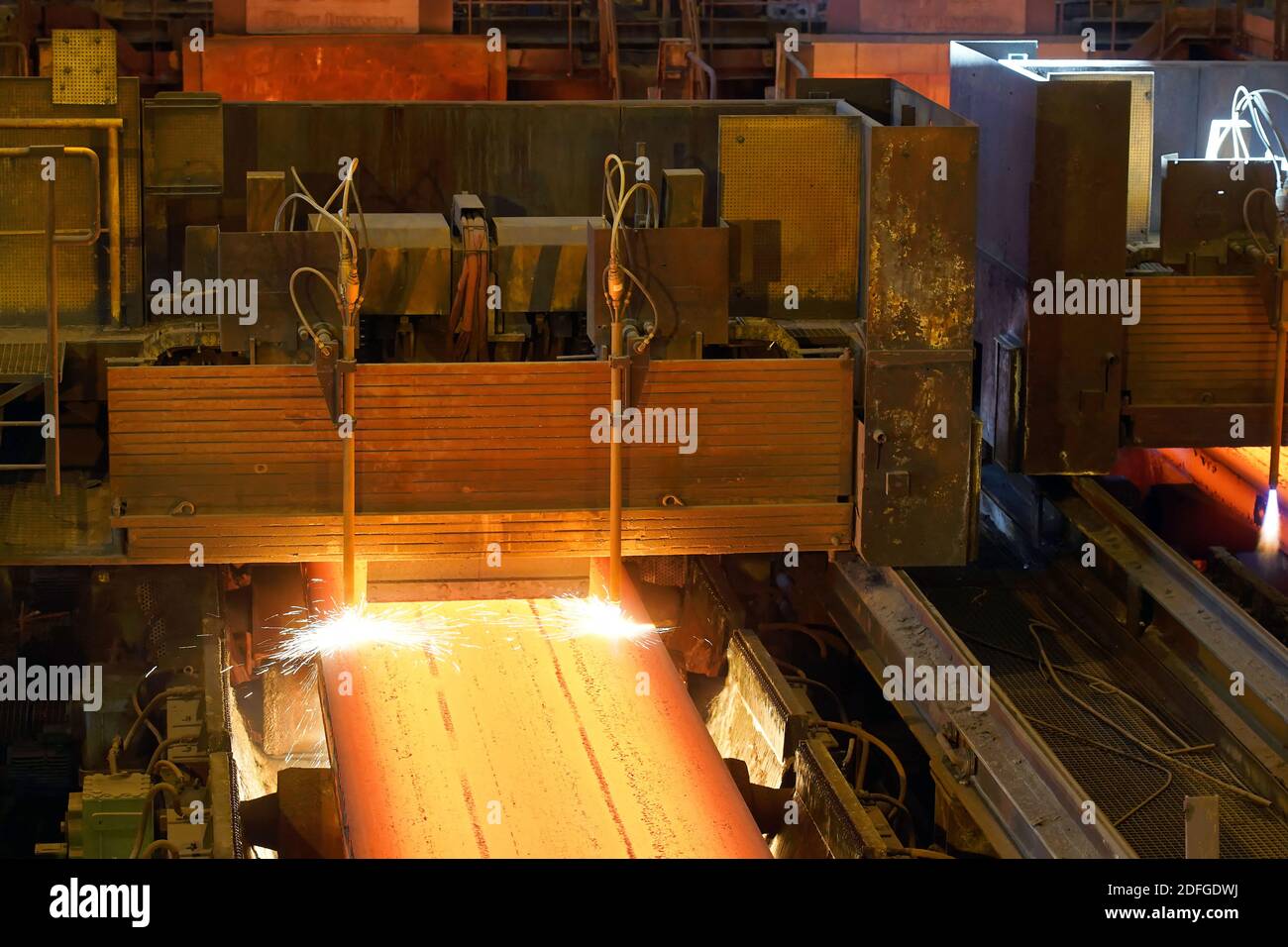 A general view of the steel production plant of Arcelor Mittal during ...
