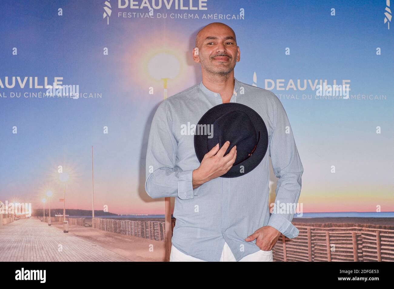 Farid Larbi attending the photocall of the movie Des Hommes during the ...