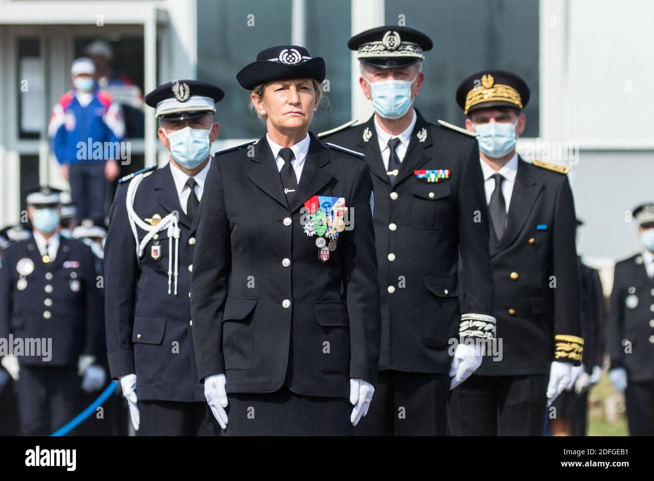 Pascale Regnault-Dubois, first woman to head the Police CRS during ...