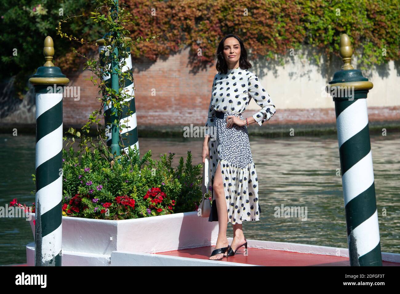 Elena Cucci arriving at the Excelsior as part of the 77th Venice Film ...