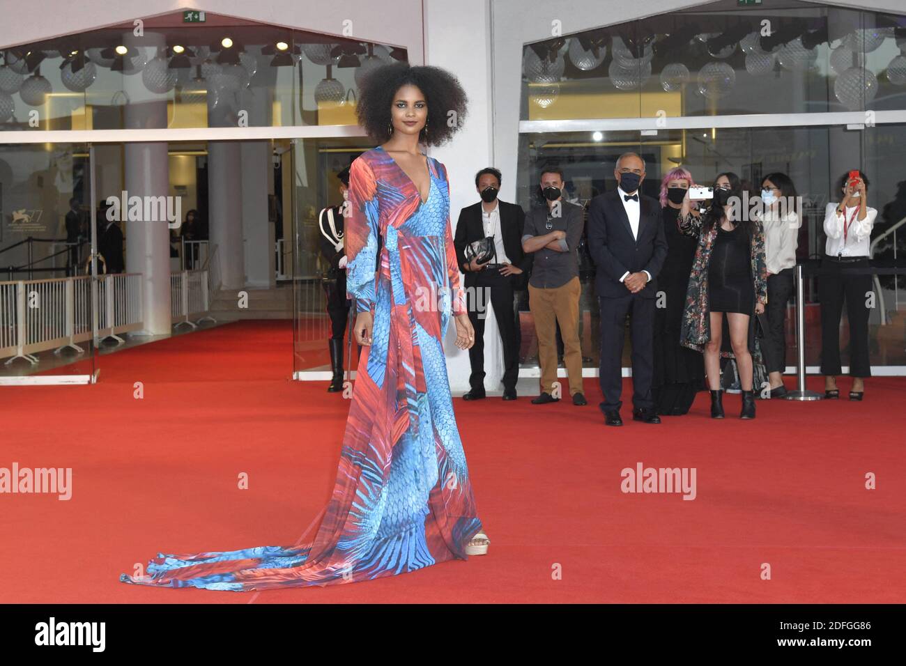 Indira Andrewin attending the 77th Mostra - Closing Red Carpet as part ...