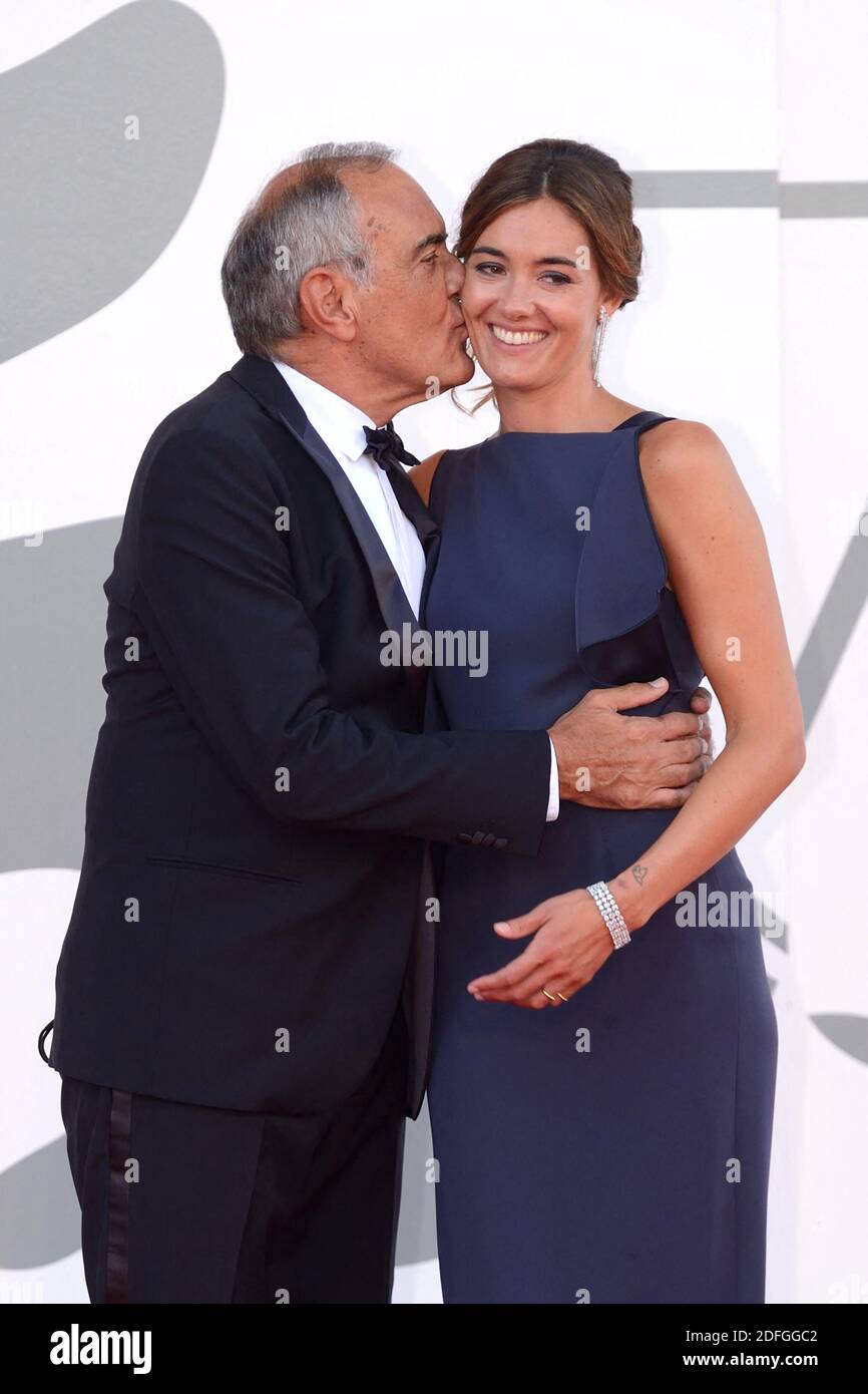 Alberto Barbera and his wife Julia Barbera attending the 77th Mostra ...