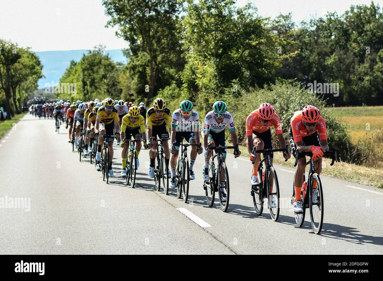 Handout - Stage 14 of Tour de France 2020, Clermont-Ferrand / Lyon ...