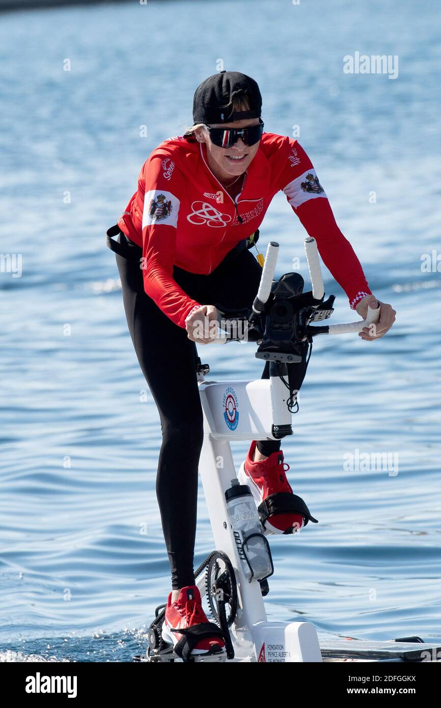 Princess Charlene of Monaco as she arrives after winning The Crossing ...