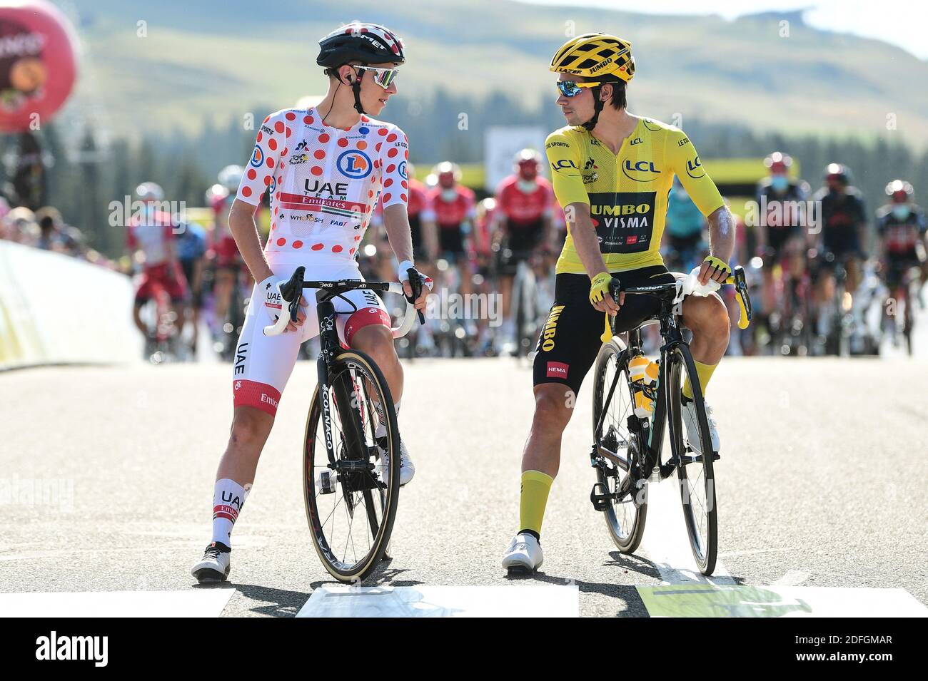 Handout - Tadej POGACAR (UAE TEAM EMIRATES) and Primoz ROGLIC (TEAM ...