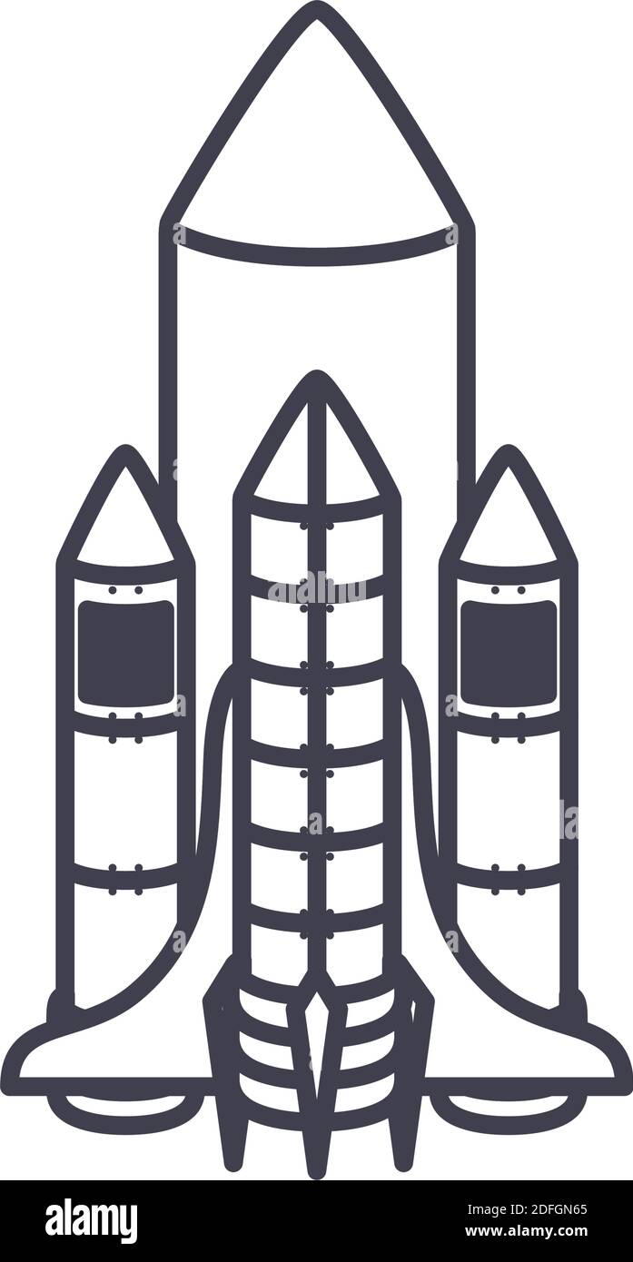 rocket icon on a white background Stock Vector Image & Art - Alamy