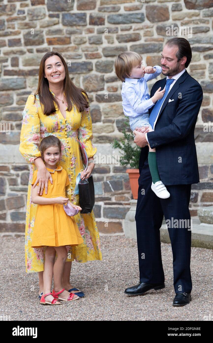 Prince Felix de Luxembourg with his wife Princess Claire de Luxembourg and their children Amalia ...